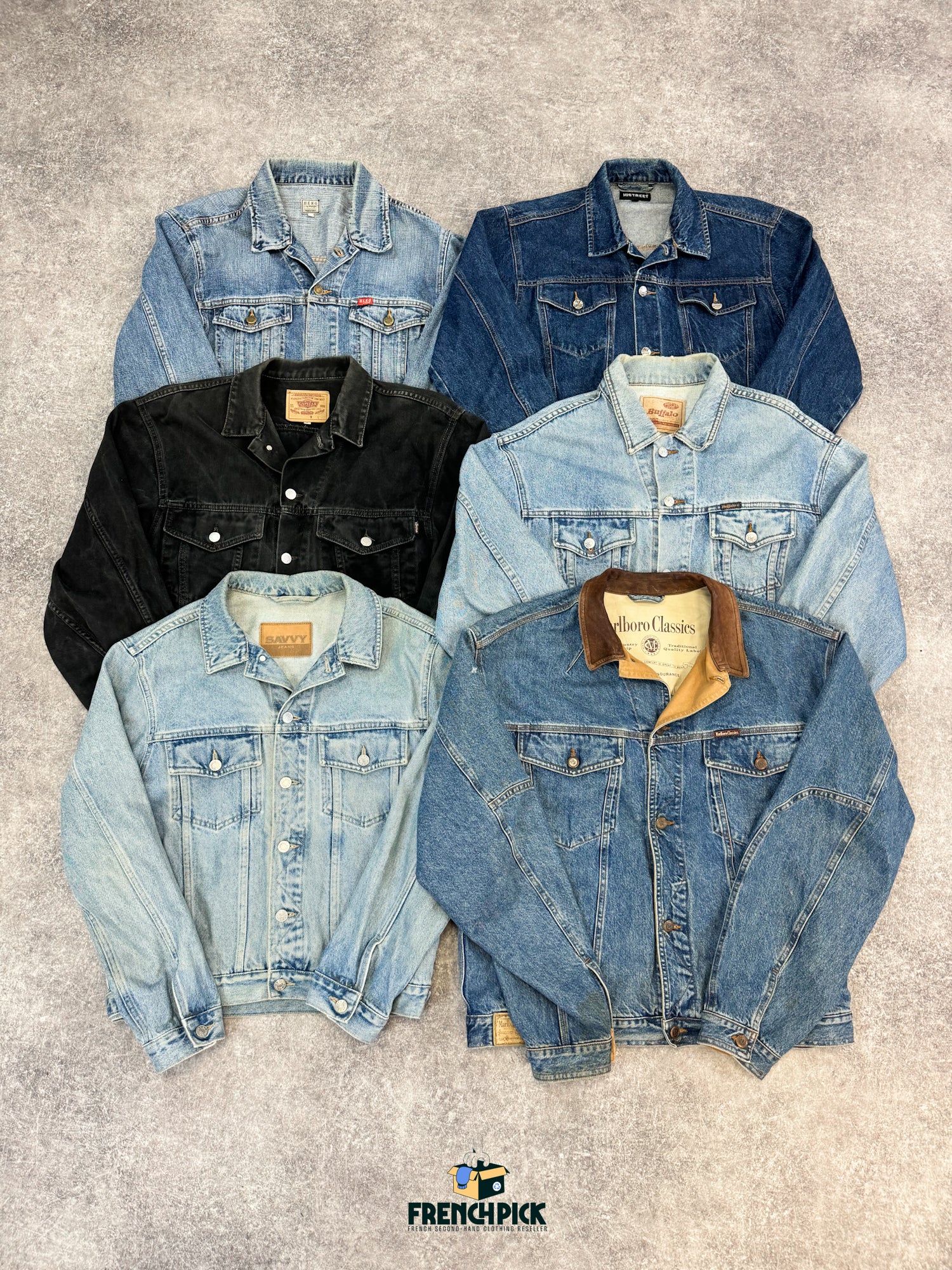 Used denim jackets | Second hand clothing wholesaler – French Pick